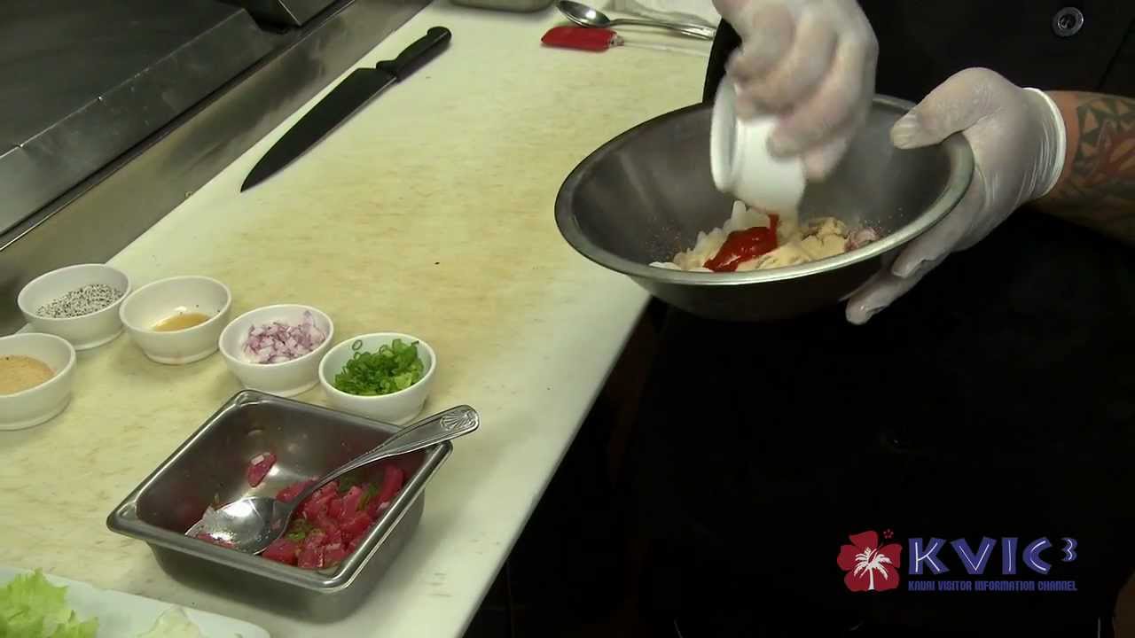 Ahi Poke and Fried Calamari Wrap Demo - Kalypso in Hanalei - KVIC-TV ...