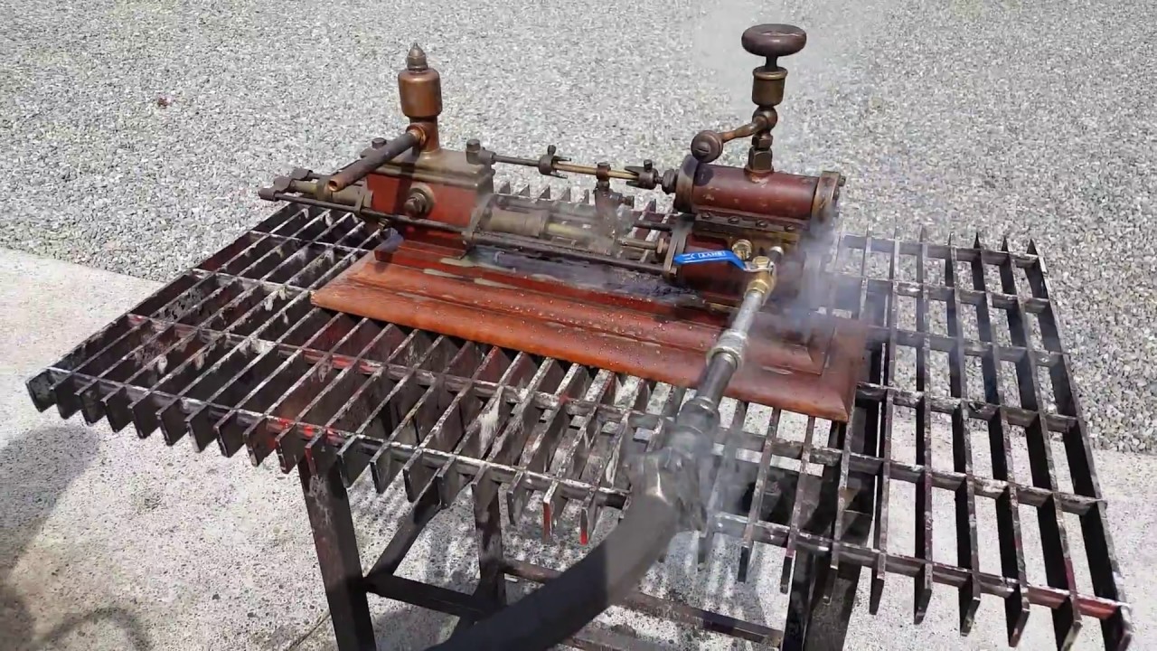 Steam pump. C.1896 boiler feed pump engine - YouTube