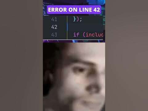 Error on line 42 - YouTube