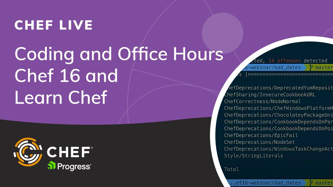 Chef Live! Coding and Office Hours - Chef 16 and Learn Chef Rally - YouTube