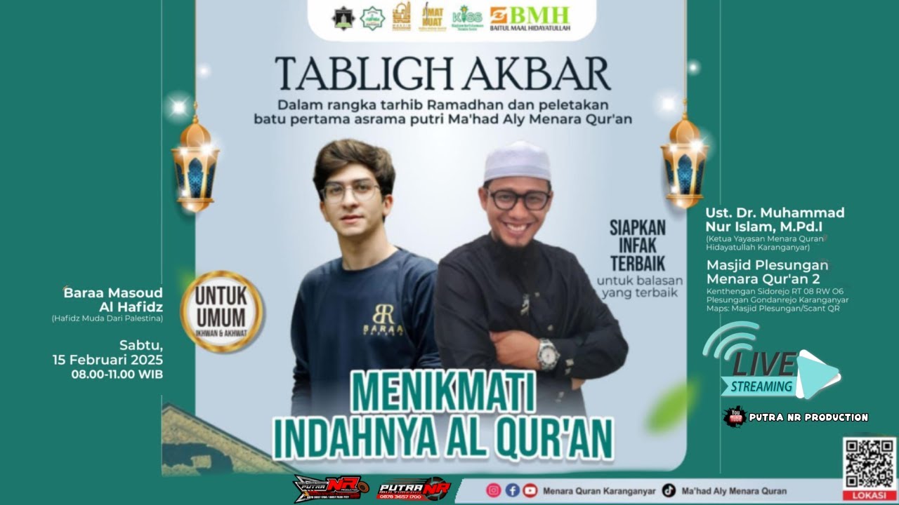 🔴📡Live Stream - TABLIGH AKBAR ~ Ust. Dr. Muhammad Nur Islam, M.Pd.I ...