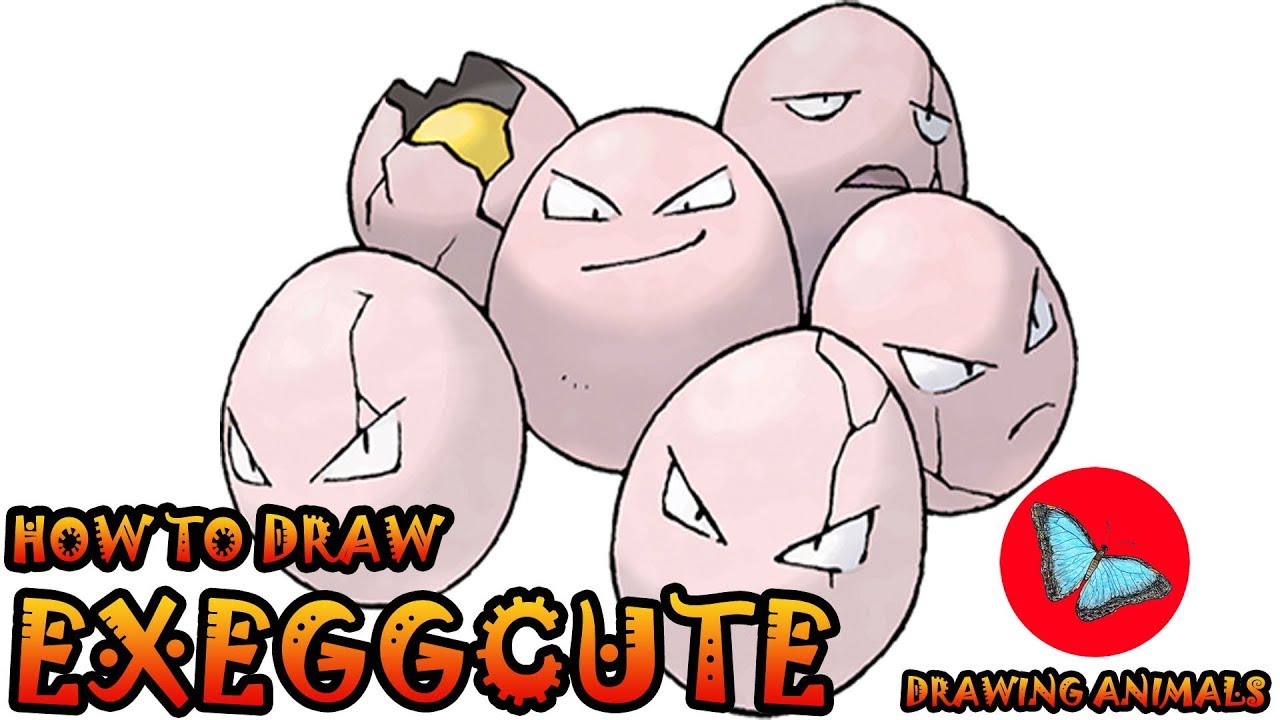 How To Draw Exeggcute Pokemon | Drawing Animals - YouTube
