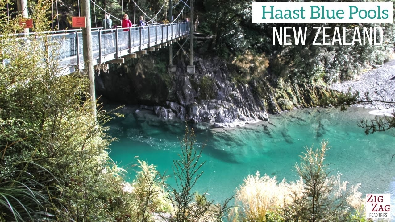 Haast Blue Pools New Zealand - YouTube