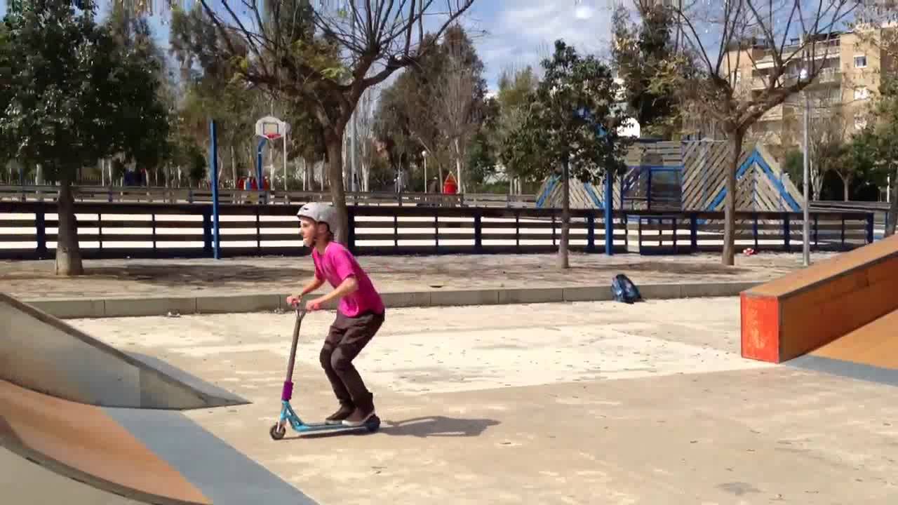 Front Bri Flip 180 Attempt - YouTube