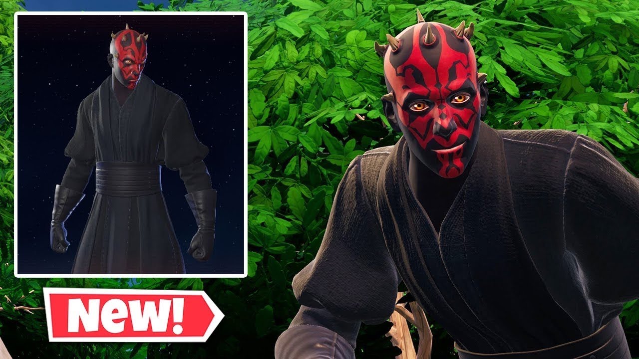 NEW DARTH MAUL FORTNITE SKIN [Review & Gameplay] - YouTube