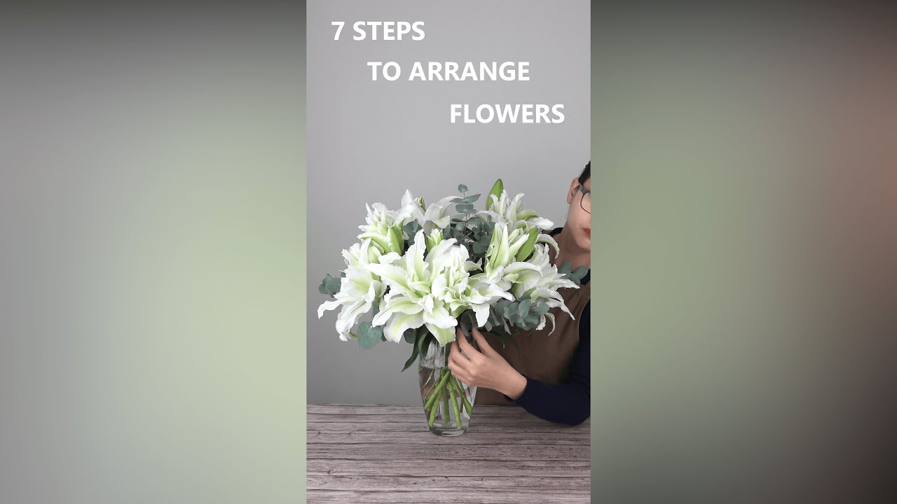 7 Steps to Arrange Flowers - YouTube