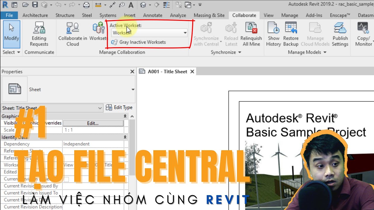 LÀM VIỆC NHÓM CÙNG REVIT#1. TẠO FILE CENTRAL REVIT - YouTube