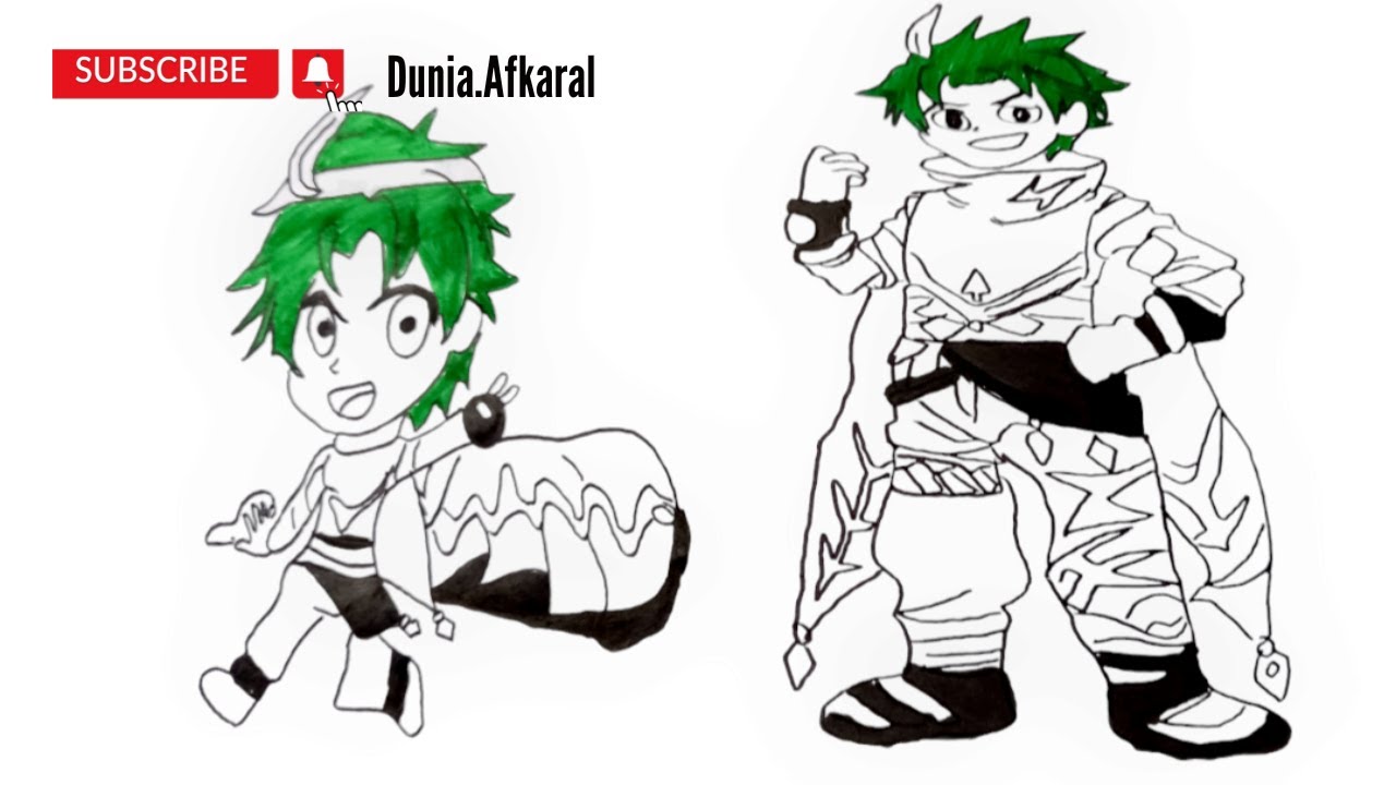 How to Draw Boboiboy Rimba for Kids #boboiboy #boboiboyrimba #drawing # ...