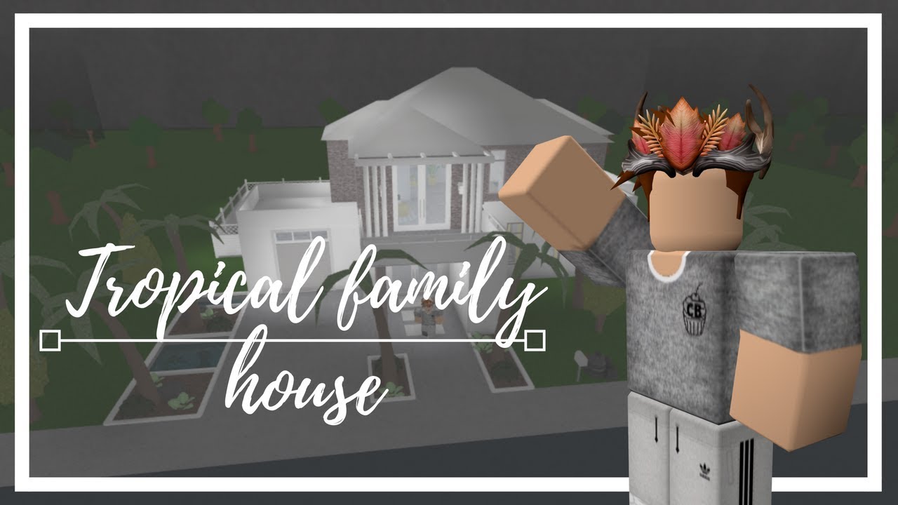 BLOXBURG || Tropical family house 90k - YouTube