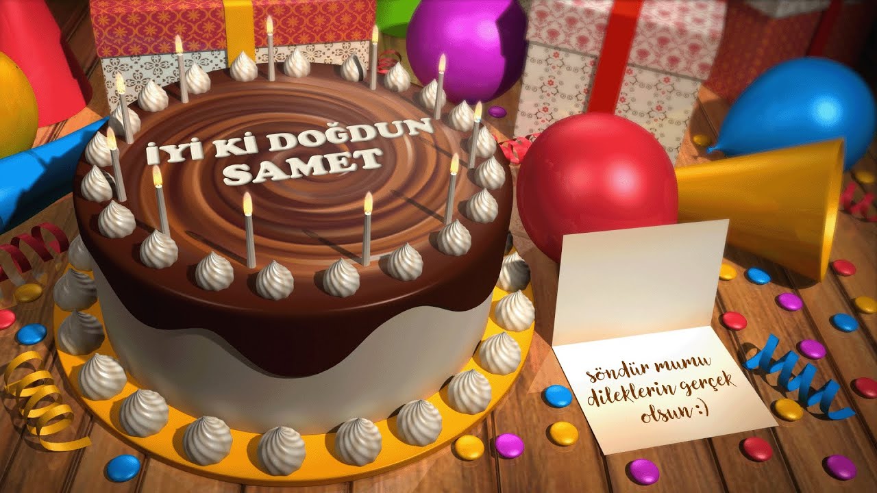 İyi ki doğdun Samet | Samet İsmine Özel Doğum Günü Şarkıları | Mutlu ...