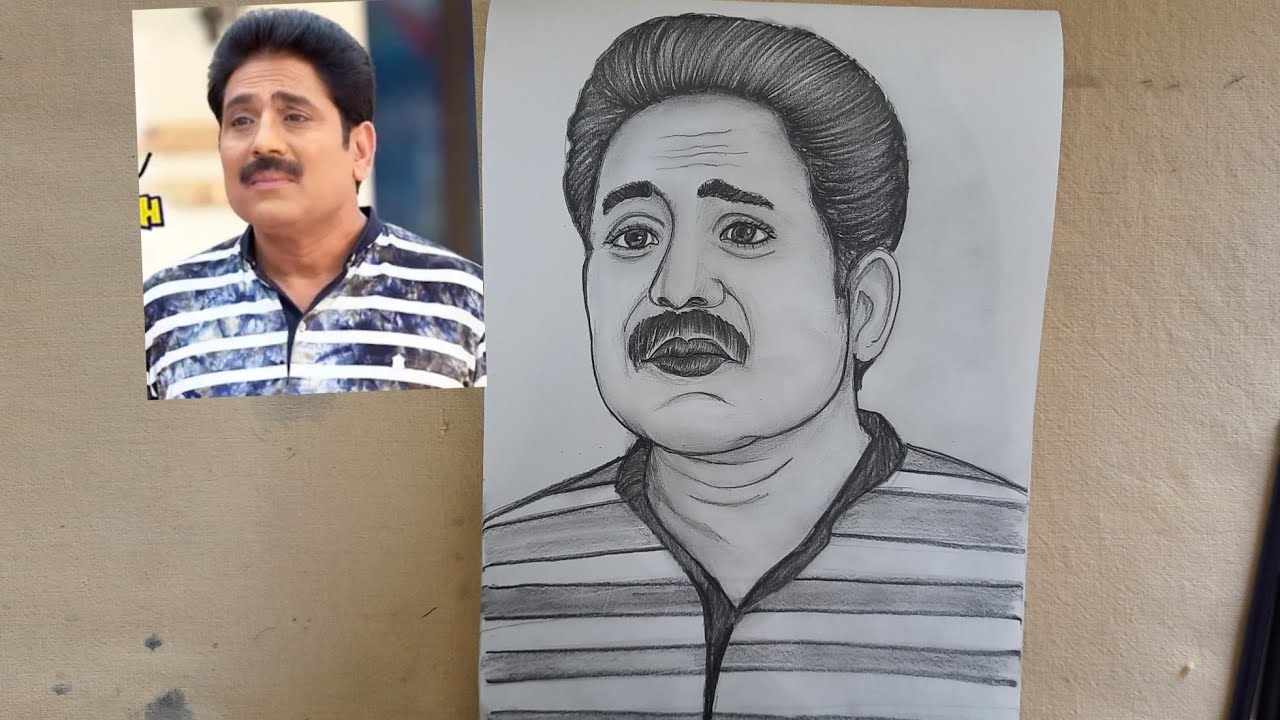 Shailesh Lodha drawing. Taarak Mehta sketch. Tarak Mehta Ka Ulta ...