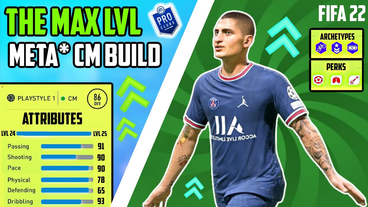 FIFA 22 PRO CLUBS - THE BEST *MAX LEVEL* META CM BOX TO BOX BUILD (MAX ...