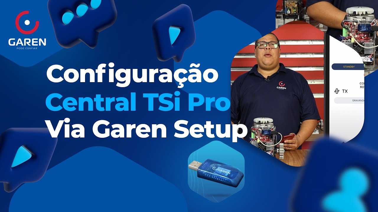 Configuração Central TSi Pro Via Setup - Realizando as configurações ...