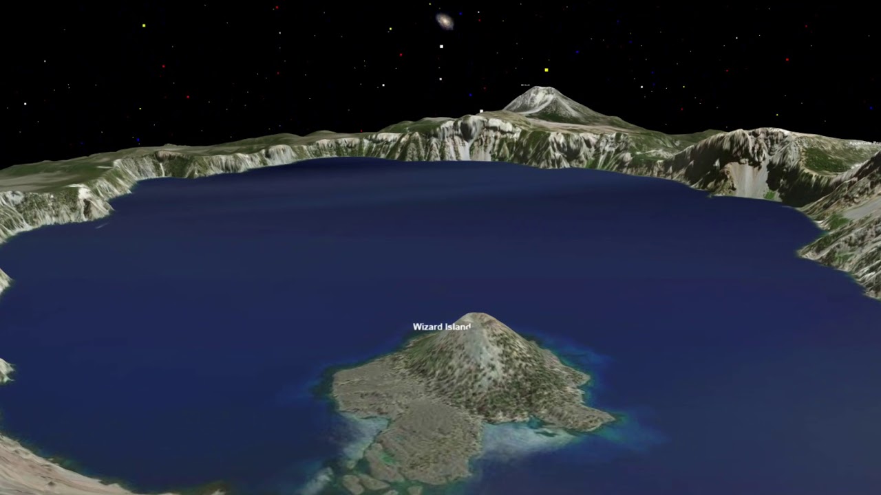 Crater Lake Virtual Drone Tour - YouTube