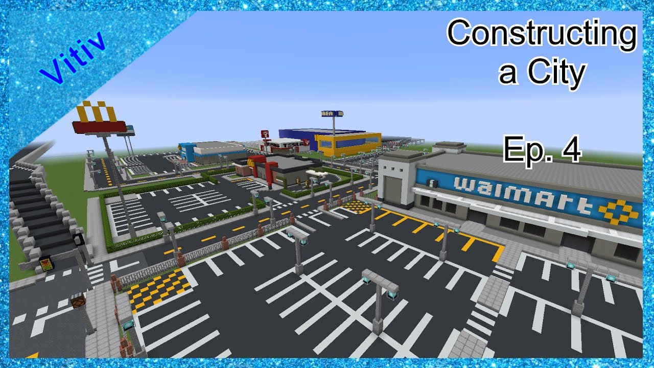 Constructing a City in Minecraft - Highway Surroundings - Ep. 4 - YouTube