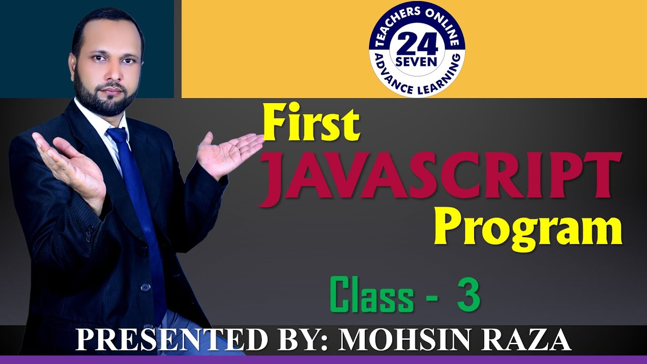 First Java Script Program (Urdu / Hindi) by Mohsin Raza - Tutorial No. 03 - YouTube