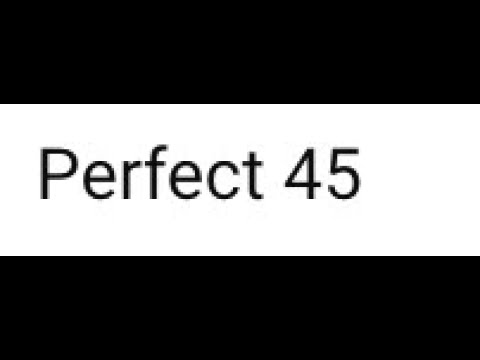 Perfect 45 - YouTube