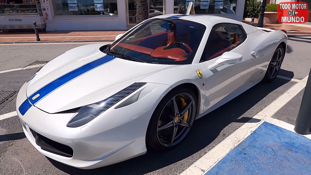 Ferrari 458 italia spider Pininfarina blanco - YouTube