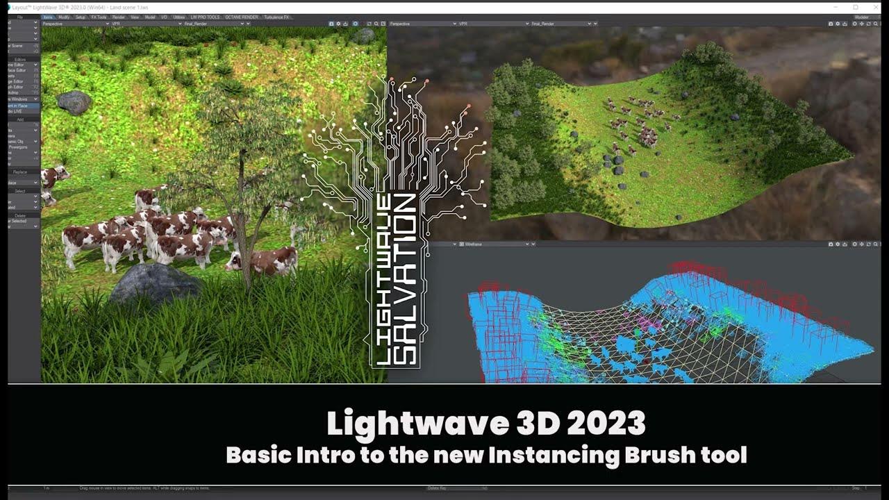 Lightwave 3D 2023 Instance Brush Tool - YouTube