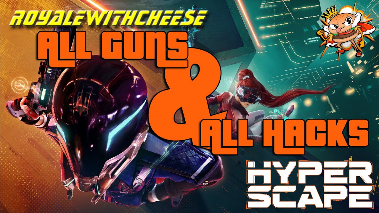 New Battle Royale Hyper Scape All Guns And Hacks Shown With Gameplay! - YouTube