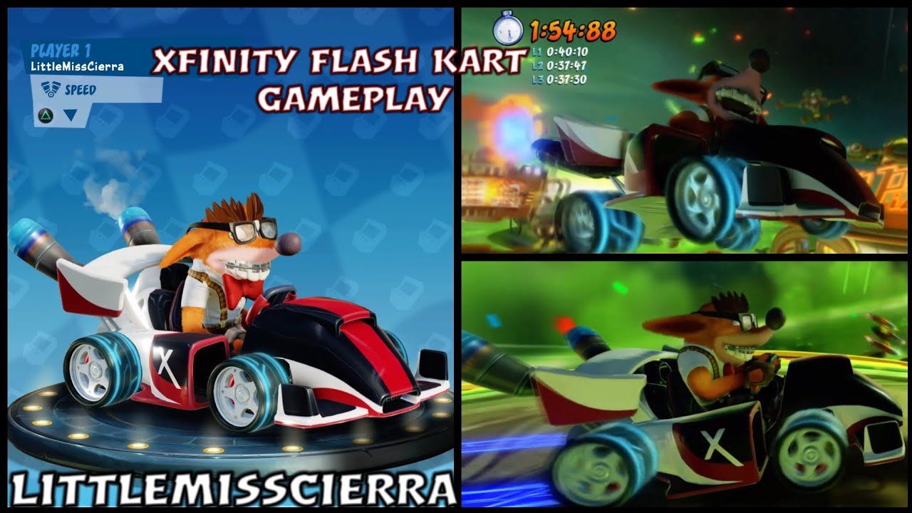 Crash Team Racing Nitro-Fueled Xfinity Flash Kart Gameplay - YouTube