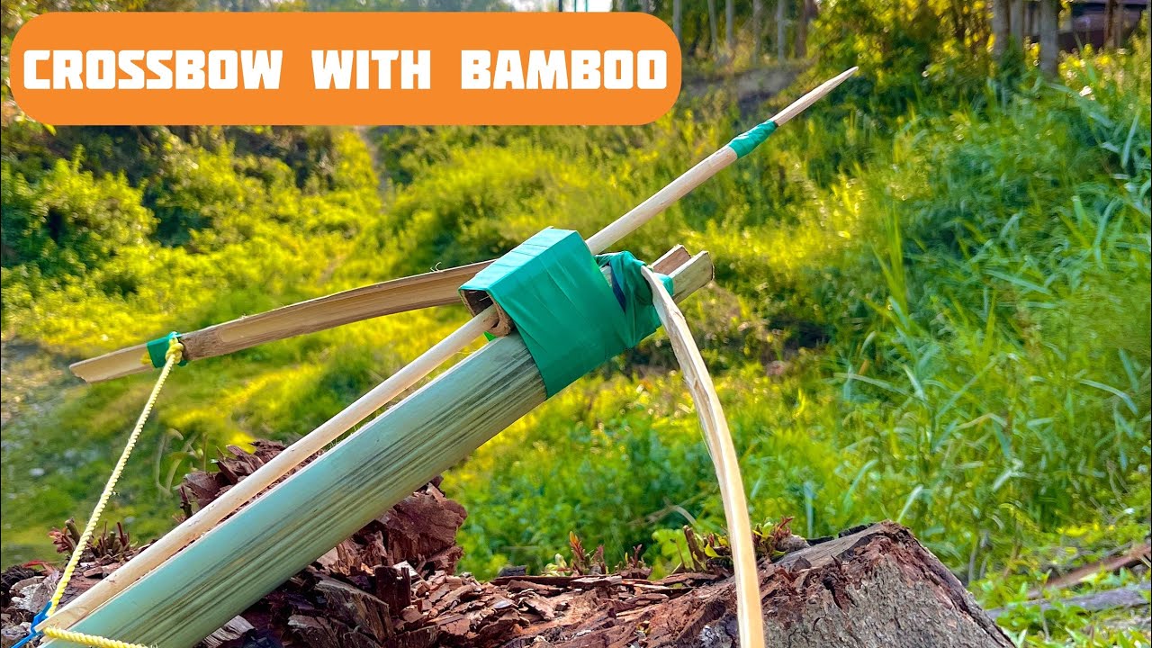 How to make crossbow with bamboo || Bamboo Craft - YouTube