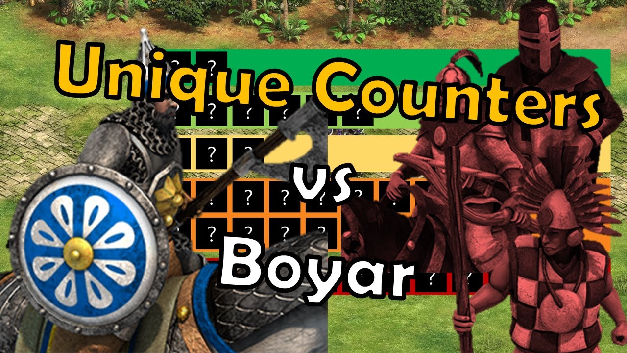 ELITE BOYAR | Best UNIQUE Counters | Tierlist | Age of Empires 2 - YouTube