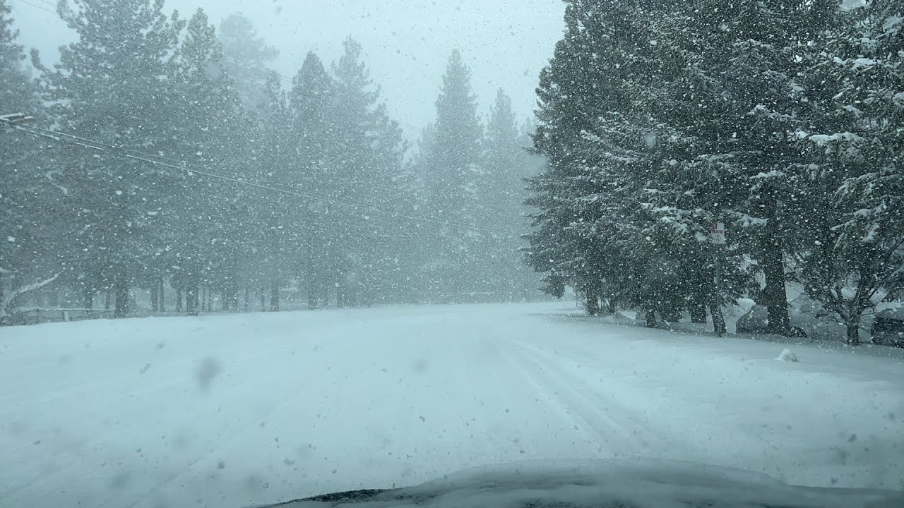 LIVE Huge SNOW in Big Bear, CA. Absolutely insane. Enjoy the snow drive ...
