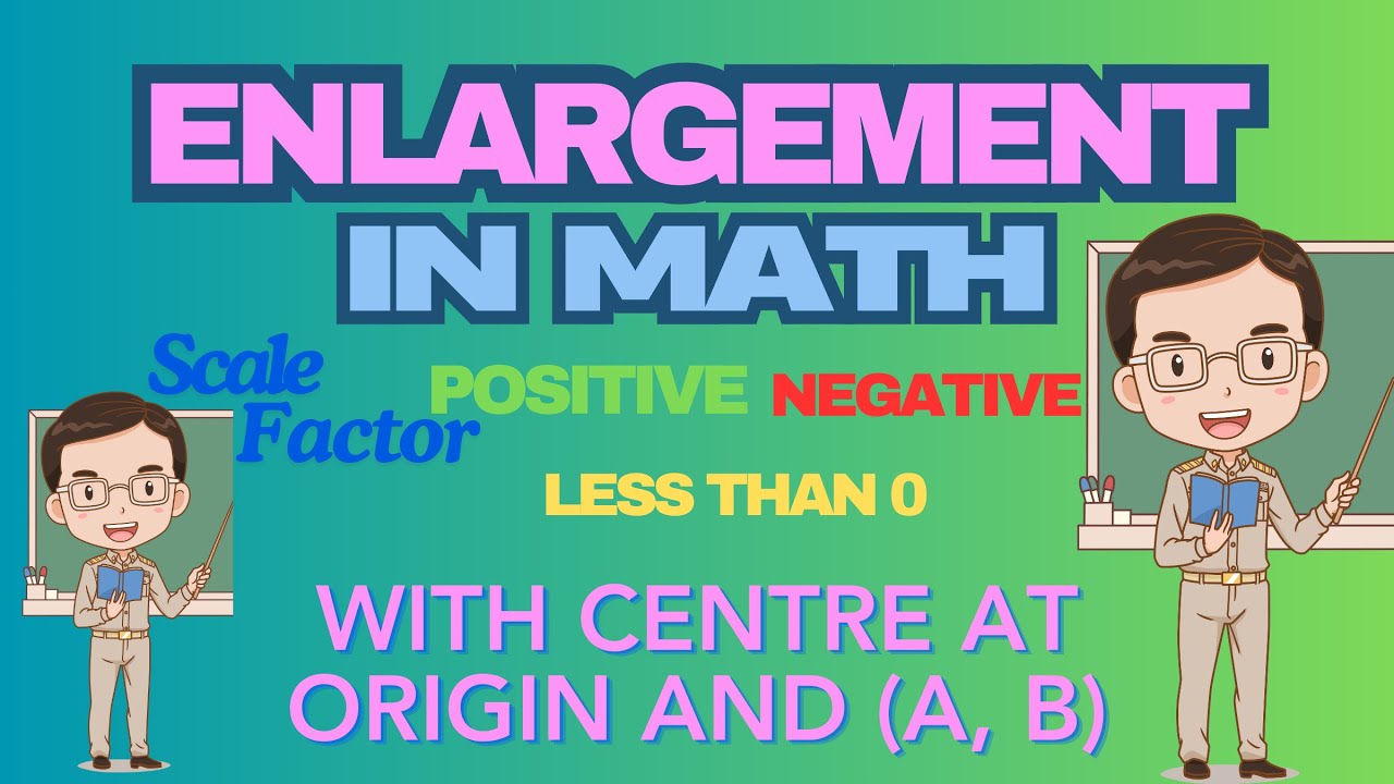 Enlargement in Math|Centre ≠ ( 0, 0), Negative & Positive k. - YouTube