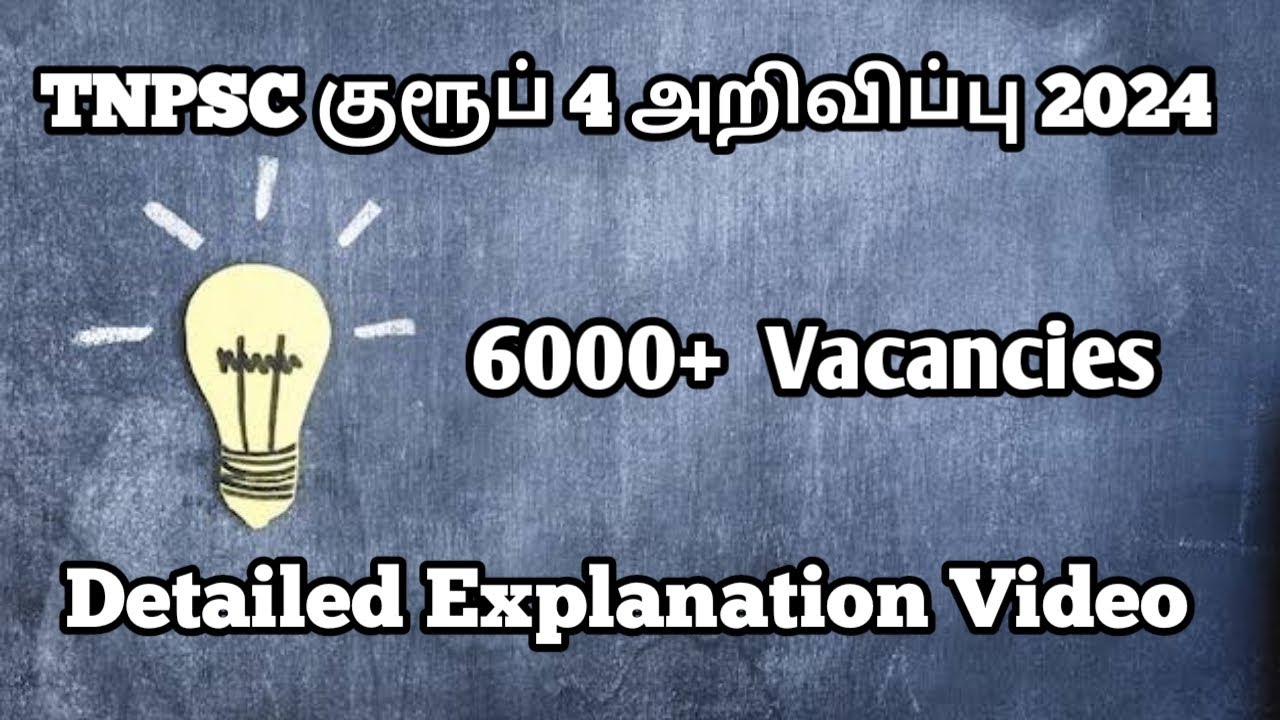TNPSC Group 4 Notification 2024 | Detailed Explanation #viral #youtube ...