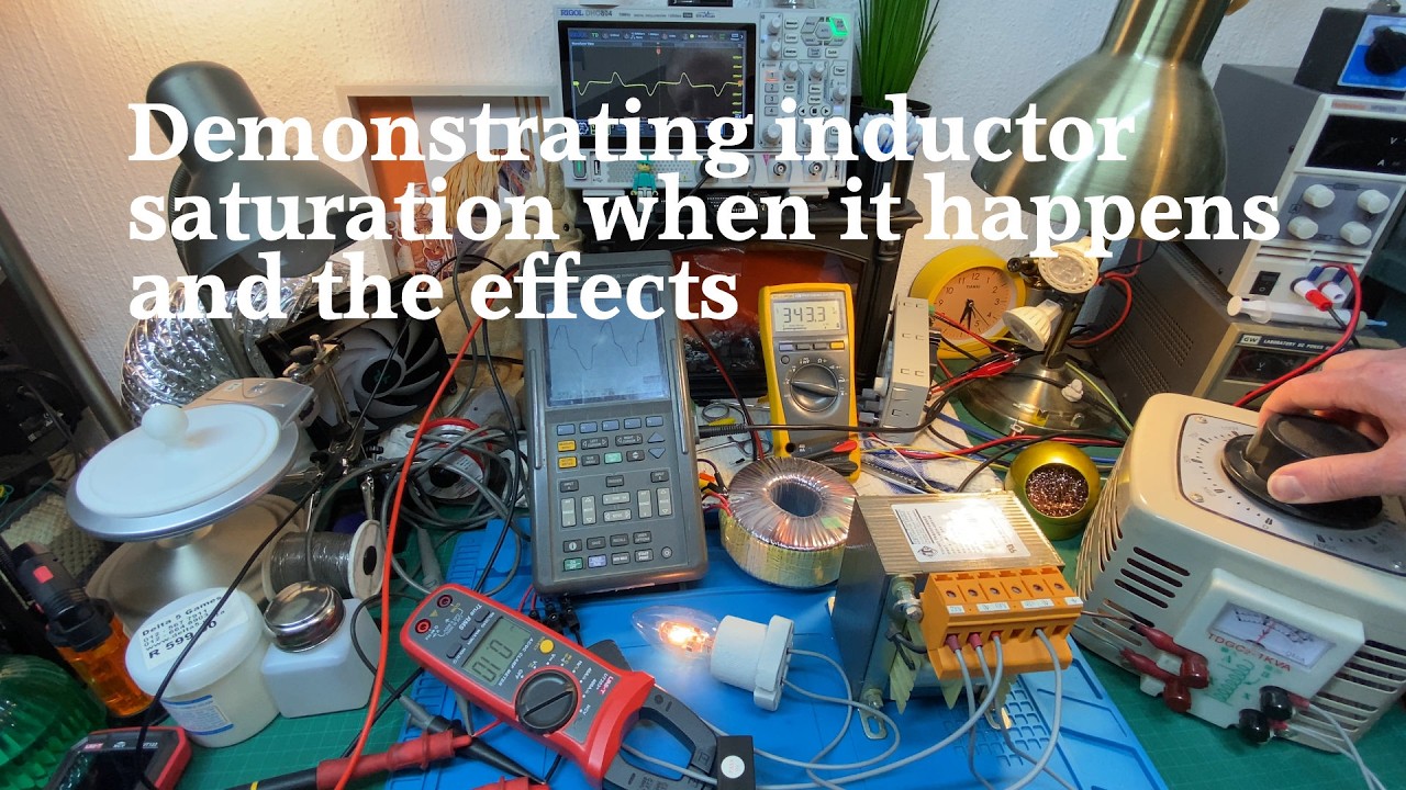 Demonstrating inductor saturation when it happens and the effects # ...