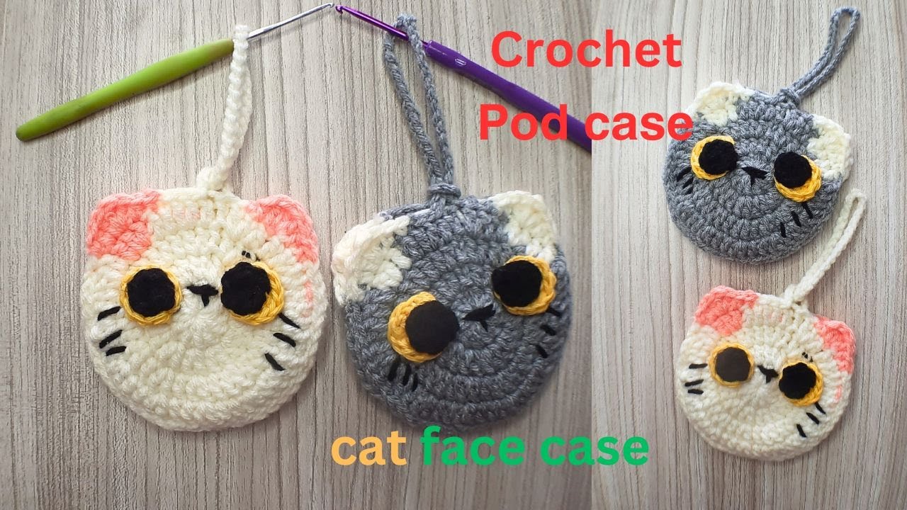 crochet air pod case free pattern | crochetcatface podcase free pattern ...