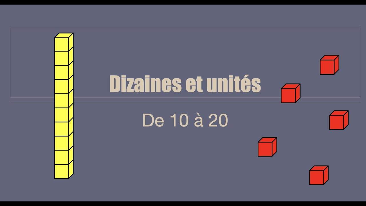 Dizaine unités jusque 20 - YouTube