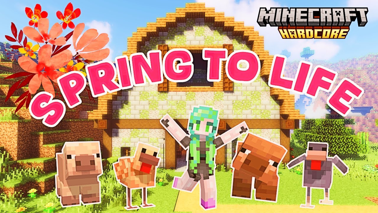 Spring Has Sprung! Exploring The Spring to Life Drop | Ep. 22 [Minecraft Hardcore] - YouTube