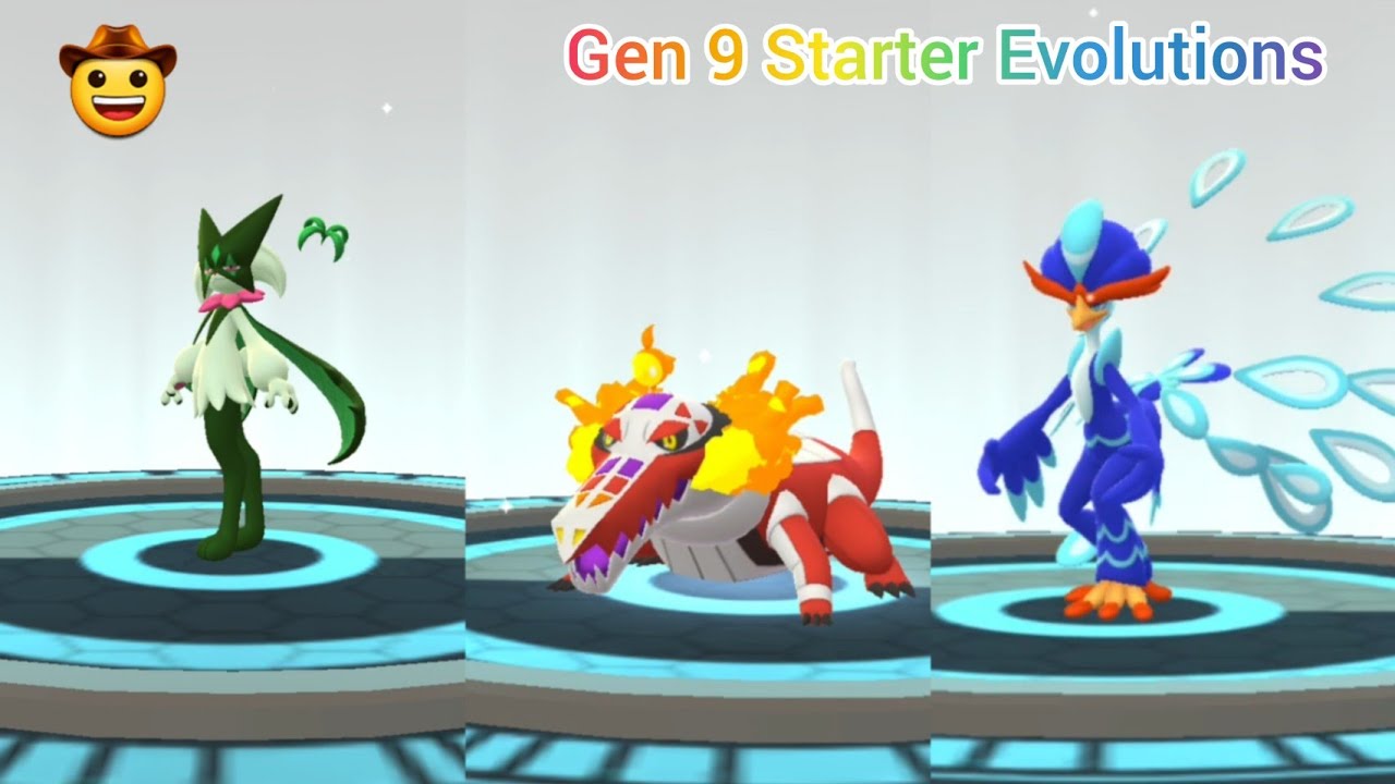 Super Rare Generation 9 Starter Evolutions In Pokemon Go || #pokemongo ...