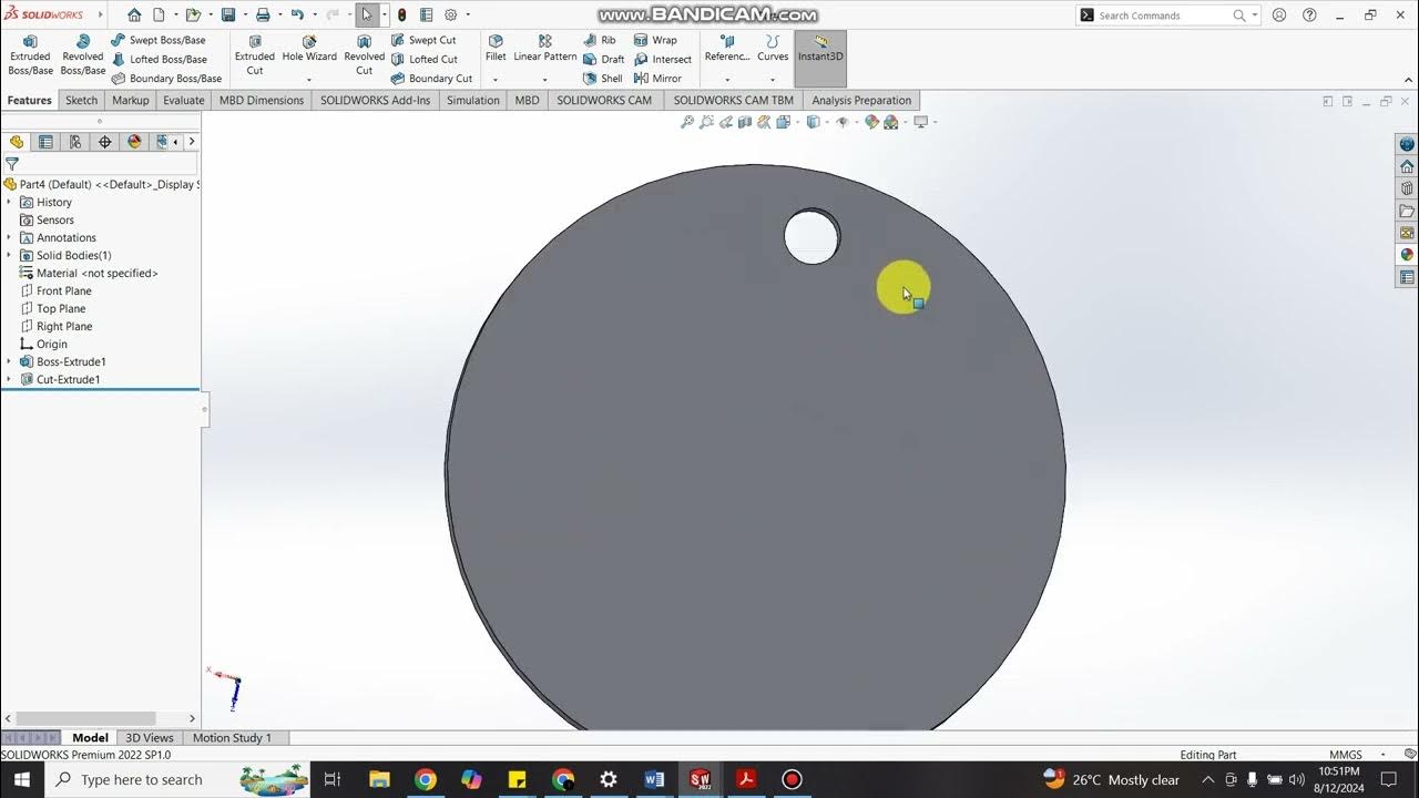 Mastering the Circular Pattern Feature in SolidWorks | Step-by-Step Guide - YouTube