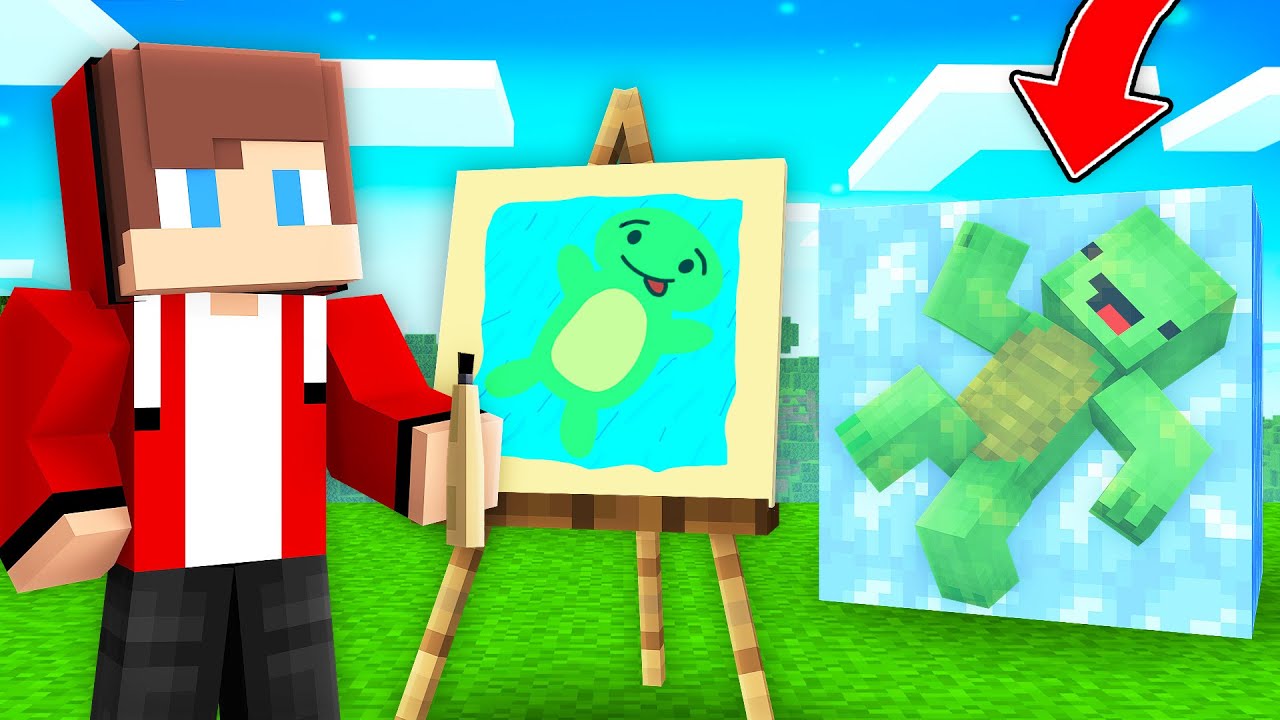 Jj And Mikey Use Drawing Mod To Ice Prank Maizen Youtube