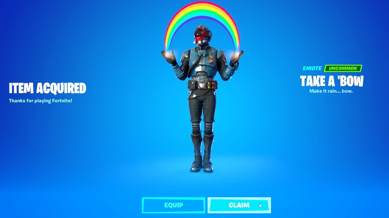 Unlock Free Emote Take a 'bow - Fortnite - YouTube