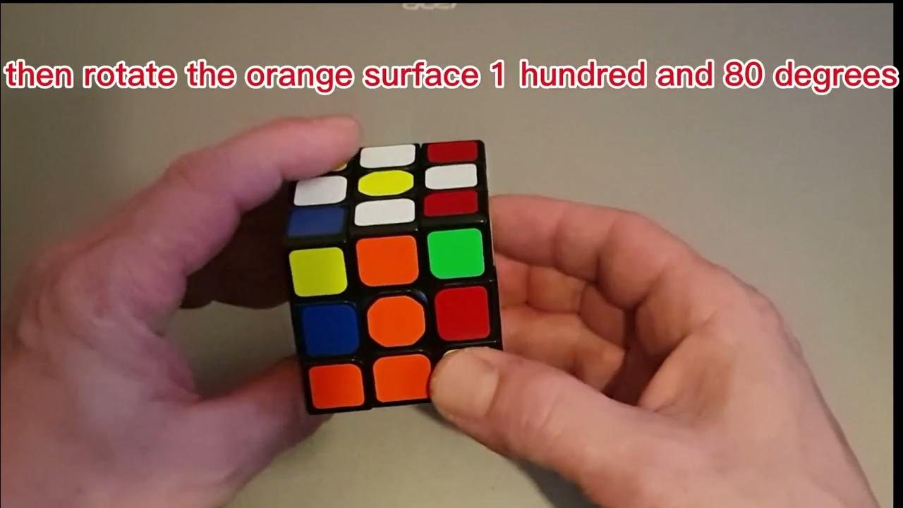 Solve a rubik's cube using the daisy method to solve the white cross # ...