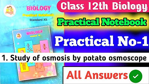 Class 12th Biology Practical Notebook All Answers | Class 12th Bio ...