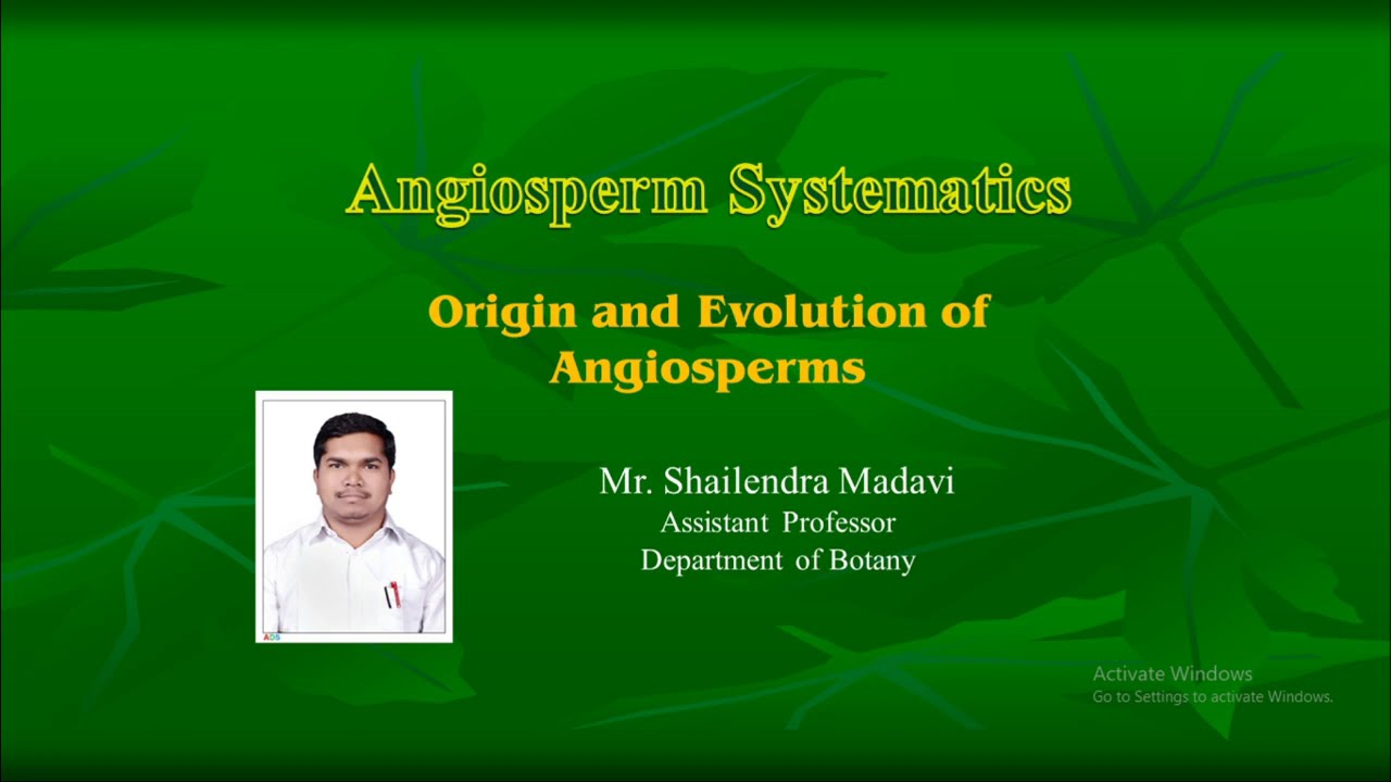 Origin and Evolution of Angiosperms | Unit-I | B.Sc. II (Sem-III ...