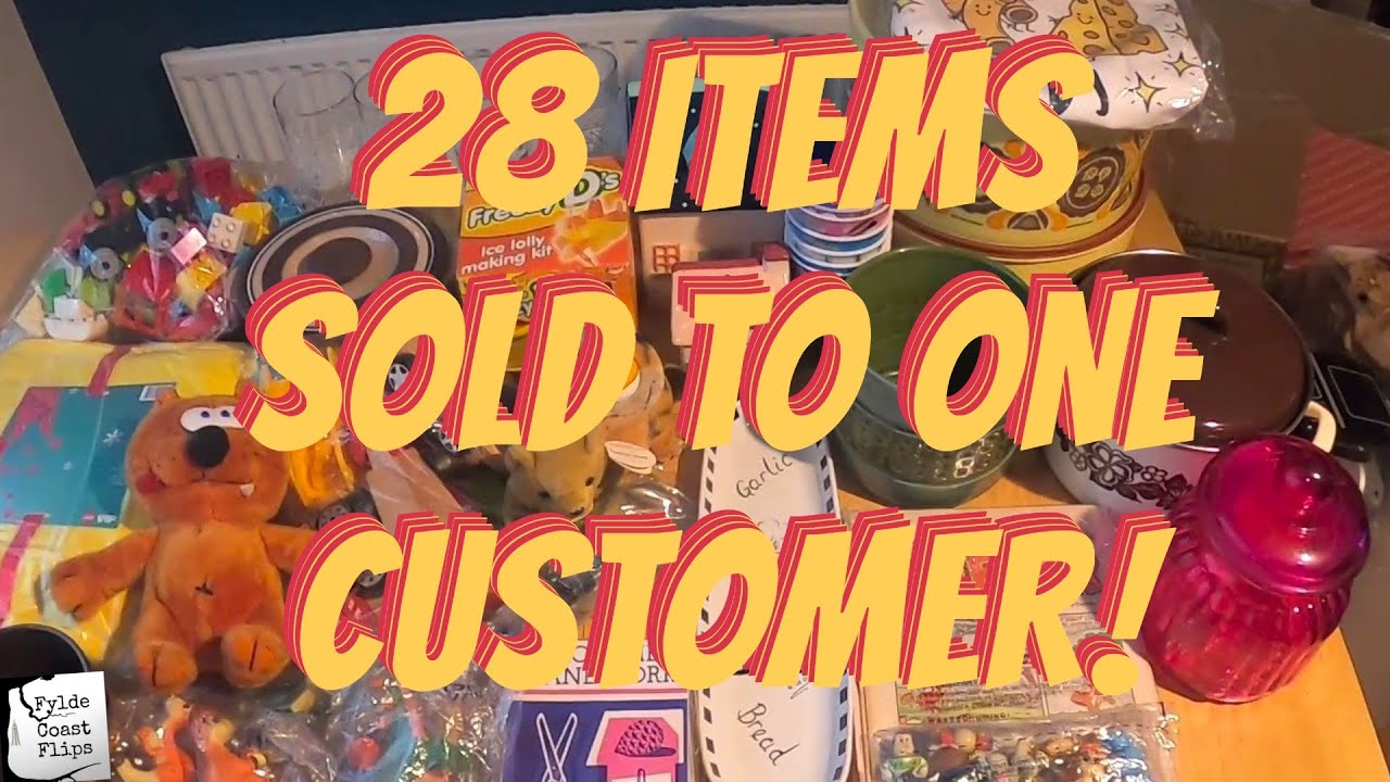 I've NEVER sold so many items to ONE person before! OVER 50 TOTAL! # ...