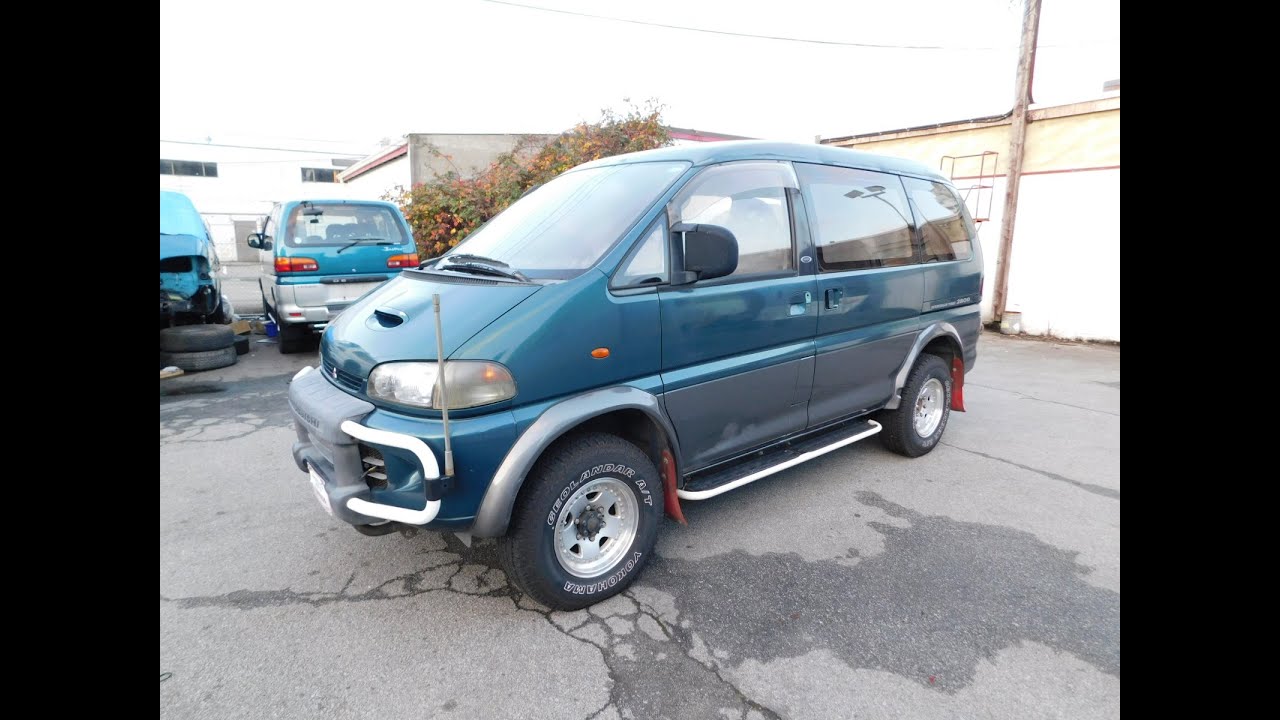 1995 Mitsubishi Delica Diesel 4WD Van 103 Miles - YouTube