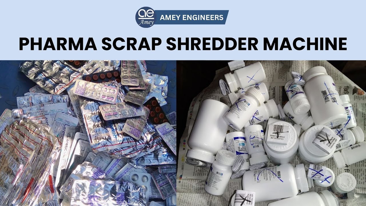 Medicine shredder | Expired Medicine Bottles Shredder Machine ...
