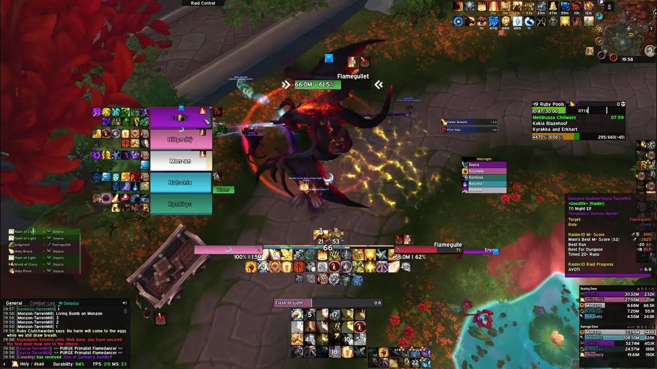 Ruby Life Pools + 19 Fortified, Storming, Raging Holy Paladin | Season 4 - YouTube