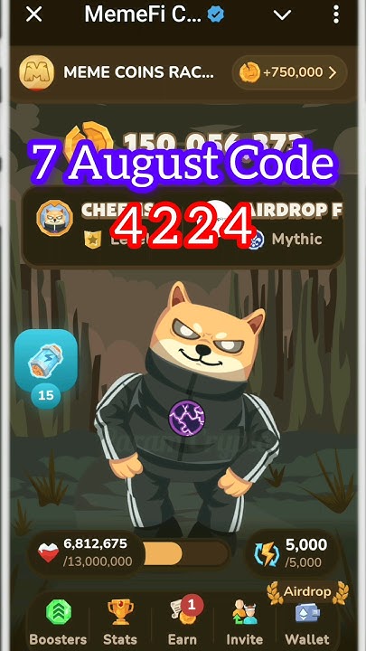 7 August (Level 1-13) Memefi Secret Reward Combo |Memefi 5,000,00 Coins Code Memefi Secret # ...