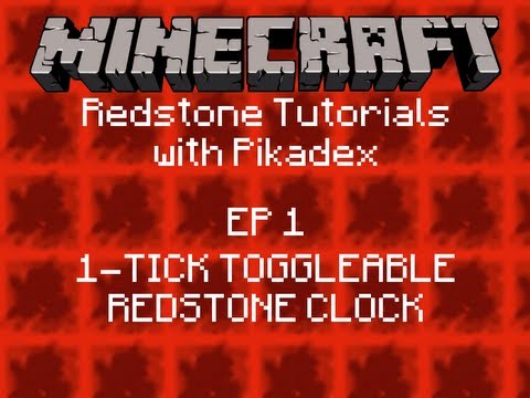 Minecraft: Redstone Tutorials 1.4.7 | Ep.1 | 1-TICK TOGGLEABLE REDSTONE ...