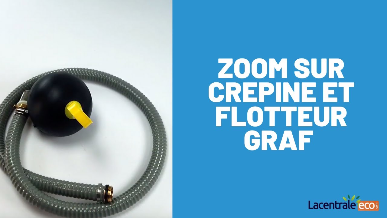 Crépine 1.2 mm avec flotteur pour soutirage d'eau de pluie pour le ...