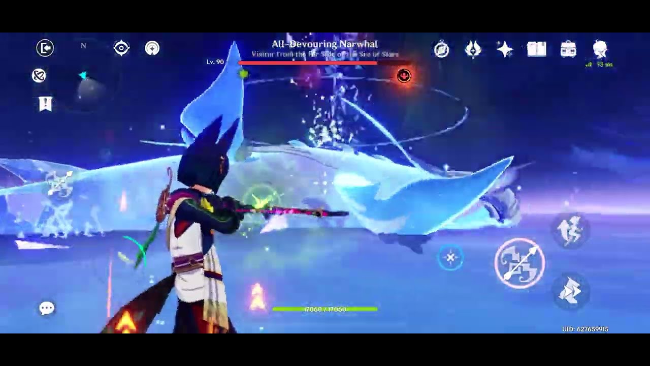 Tighnari Solo All-Devouring Narwhal Weekly Boss | Genshin Impact - YouTube