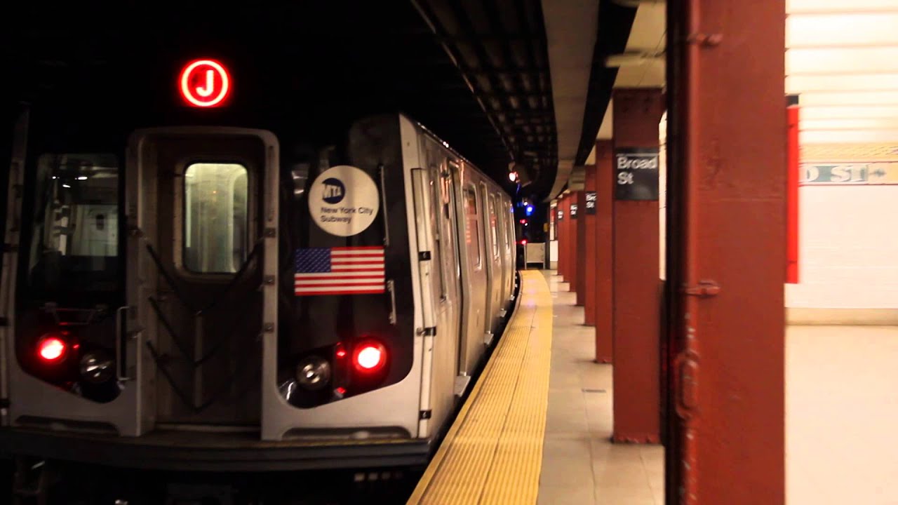 R143 J Train departs Board Street - YouTube